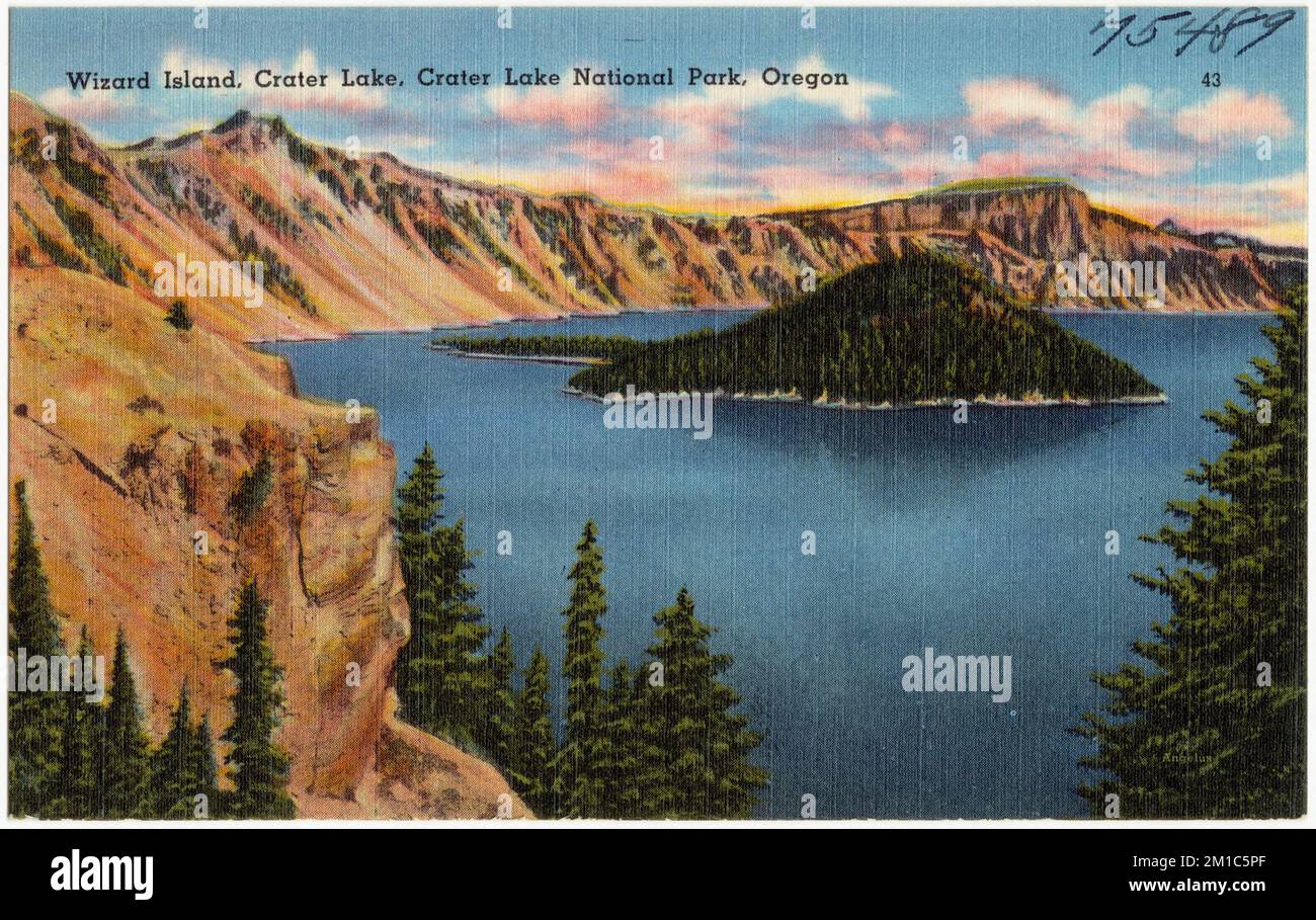 Wizard Island, Crater Lake, Crater Lake National Park, Oregon , Lakes ...