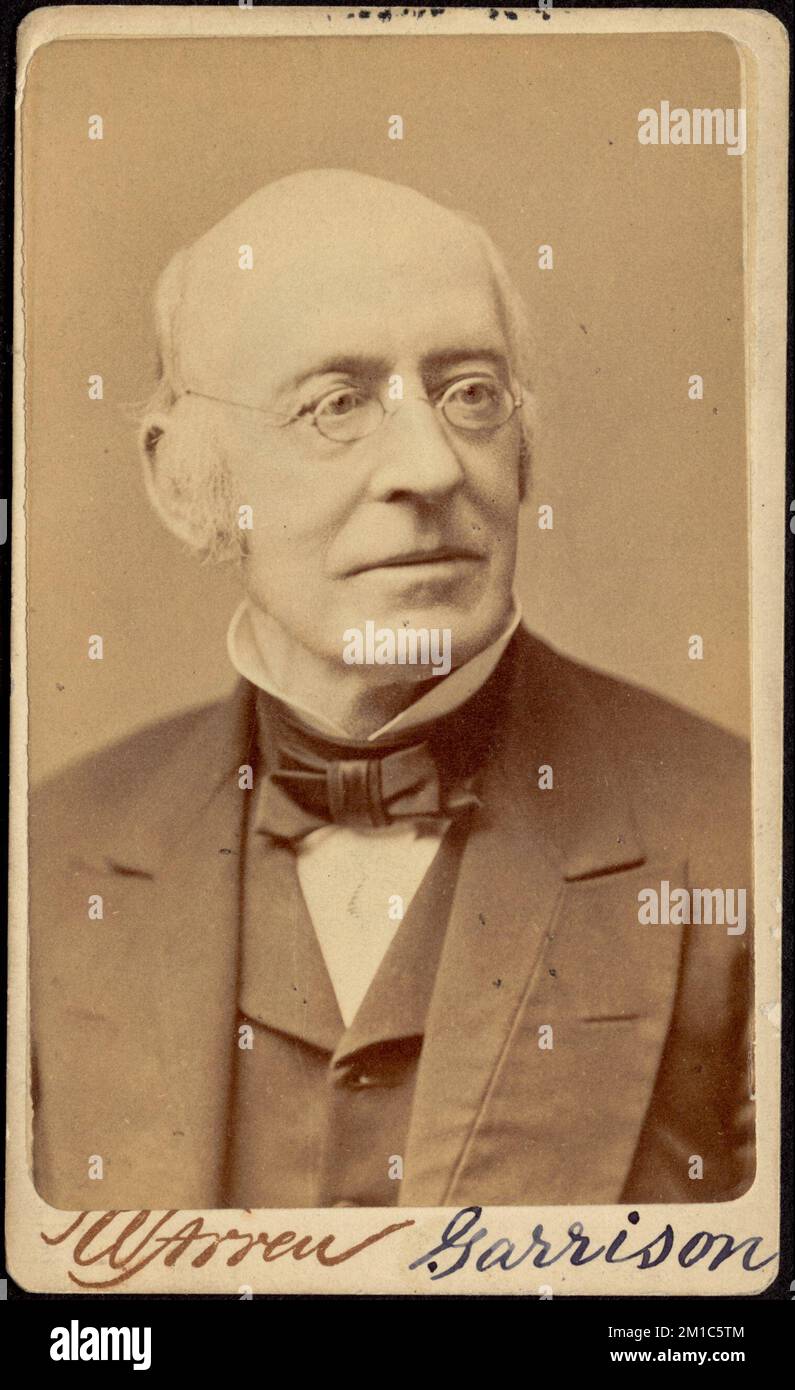Wm. Lloyd Garrison , Suffragists, Abolitionists, Newspaper editors ...