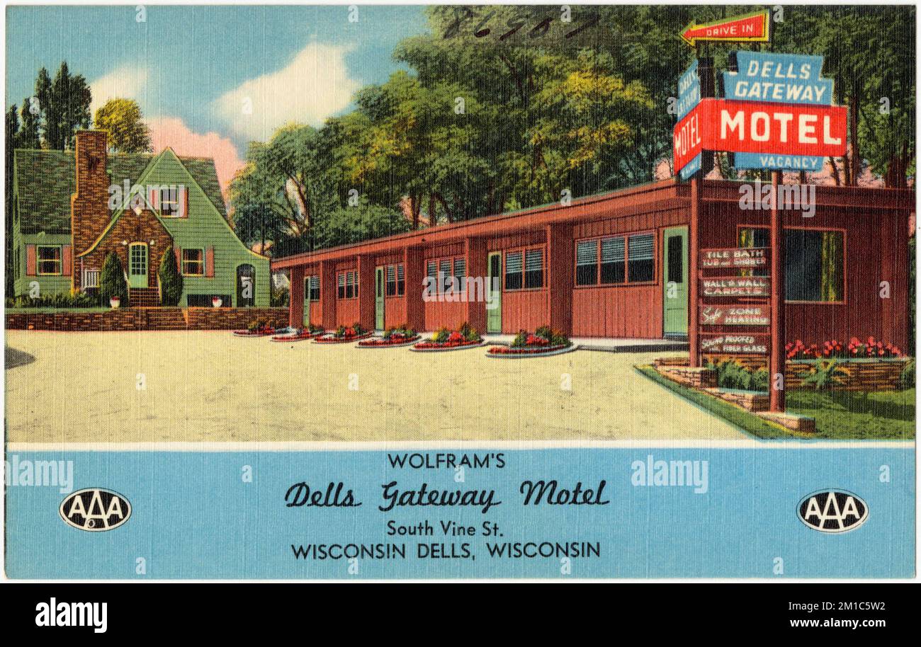 Wolfram's Dells Gateway Motel, South Vine St., Wisconsin Dells ...