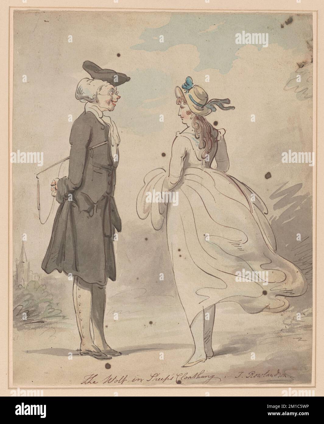 The wolf in sheep's clothing , Clergy. Thomas Rowlandson (1756-1827 ...