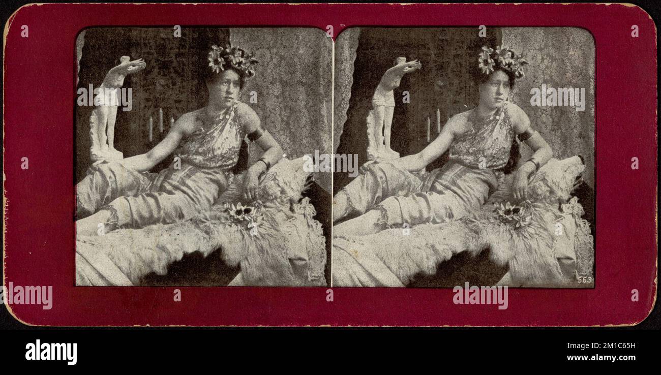 Woman on a bear skin rug wearing a crown of sunflowers , Clothing ...