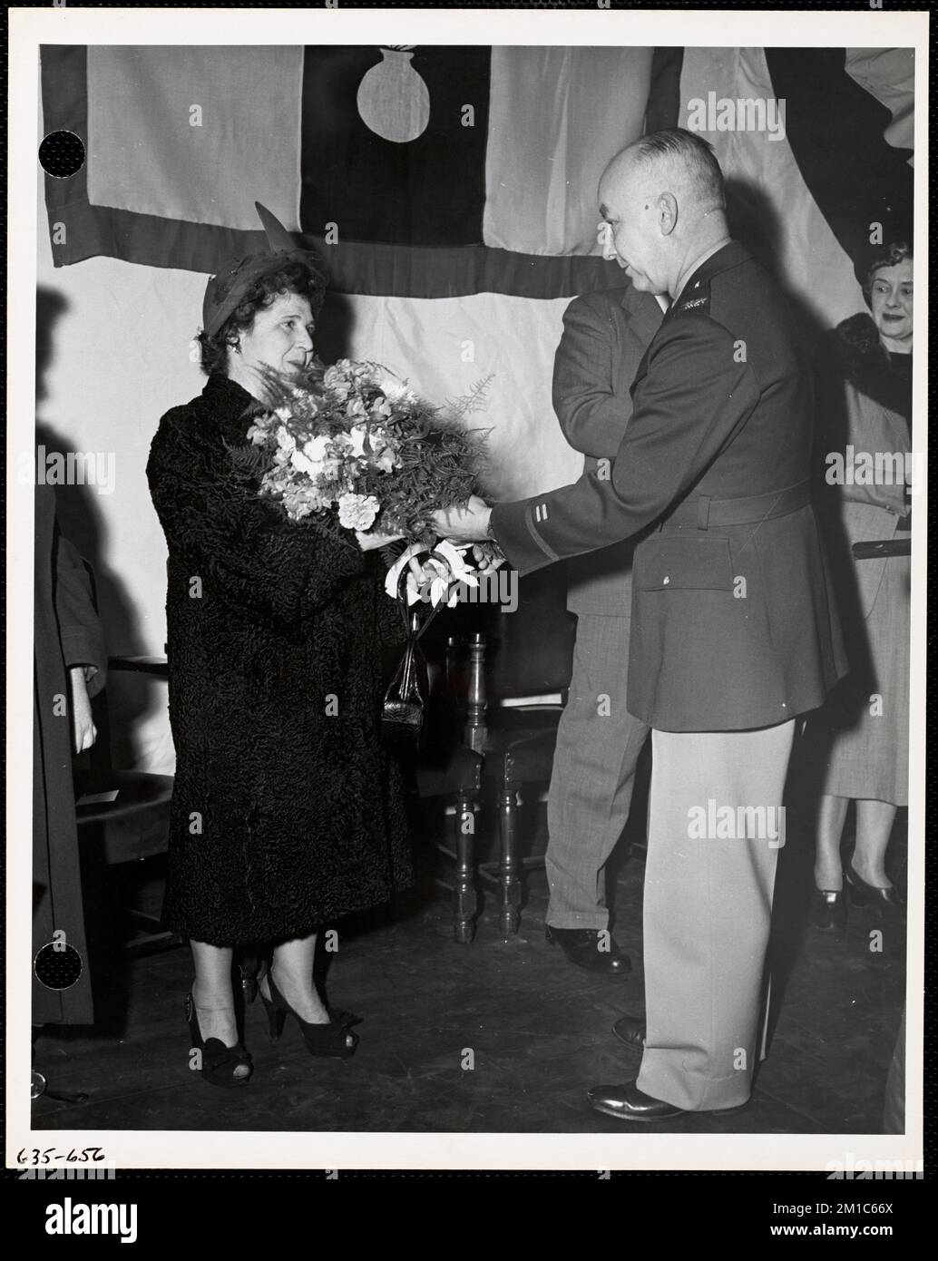 Woman receiving flowers , Military parades & ceremonies, Bouquets ...