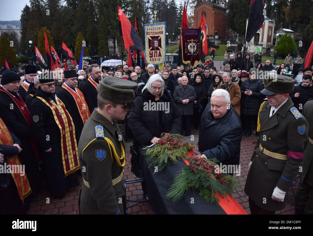 The funeral ceremony of the Hero of Ukraine Yury Shukhevych at the ...