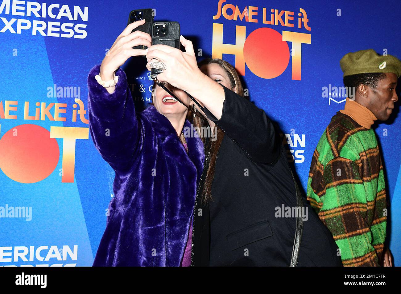 Debra Messing and Camryn Manheim attend the "Some Like it Hot" Broadway ...