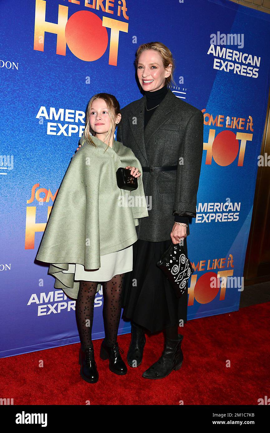 Uma Thurman and daughter Luna Thurman-Busso attend the "Some Like it ...