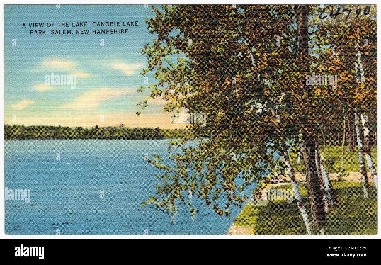 A view of the lake, Canobie Lake Park, Salem, New Hampshire , Lakes ...