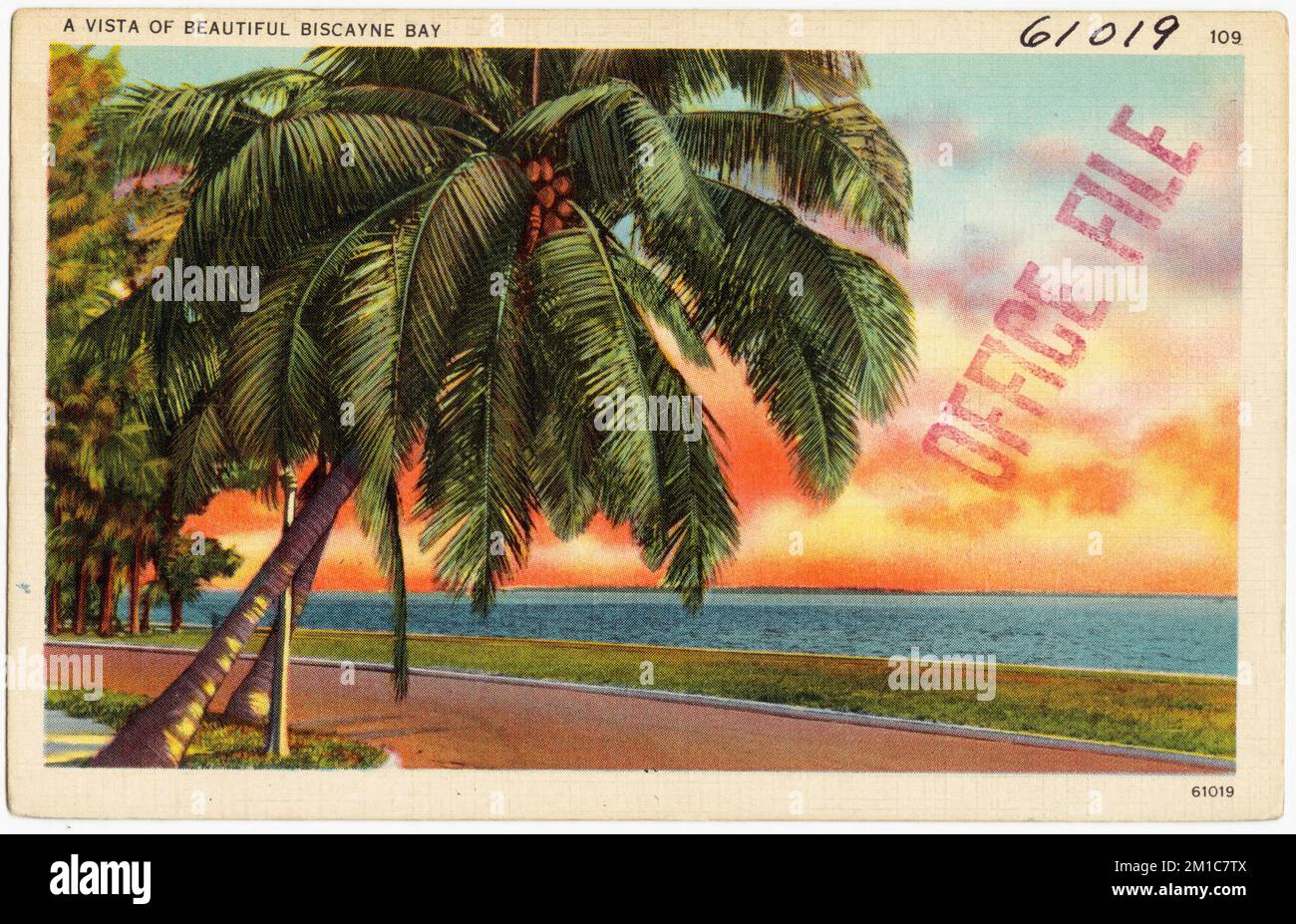 A vista of beautiful Biscayne Bay , Harbors, Tichnor Brothers ...