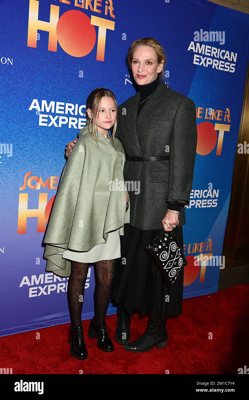 Uma Thurman and daughter Luna Thurman-Busso attend the "Some Like it ...