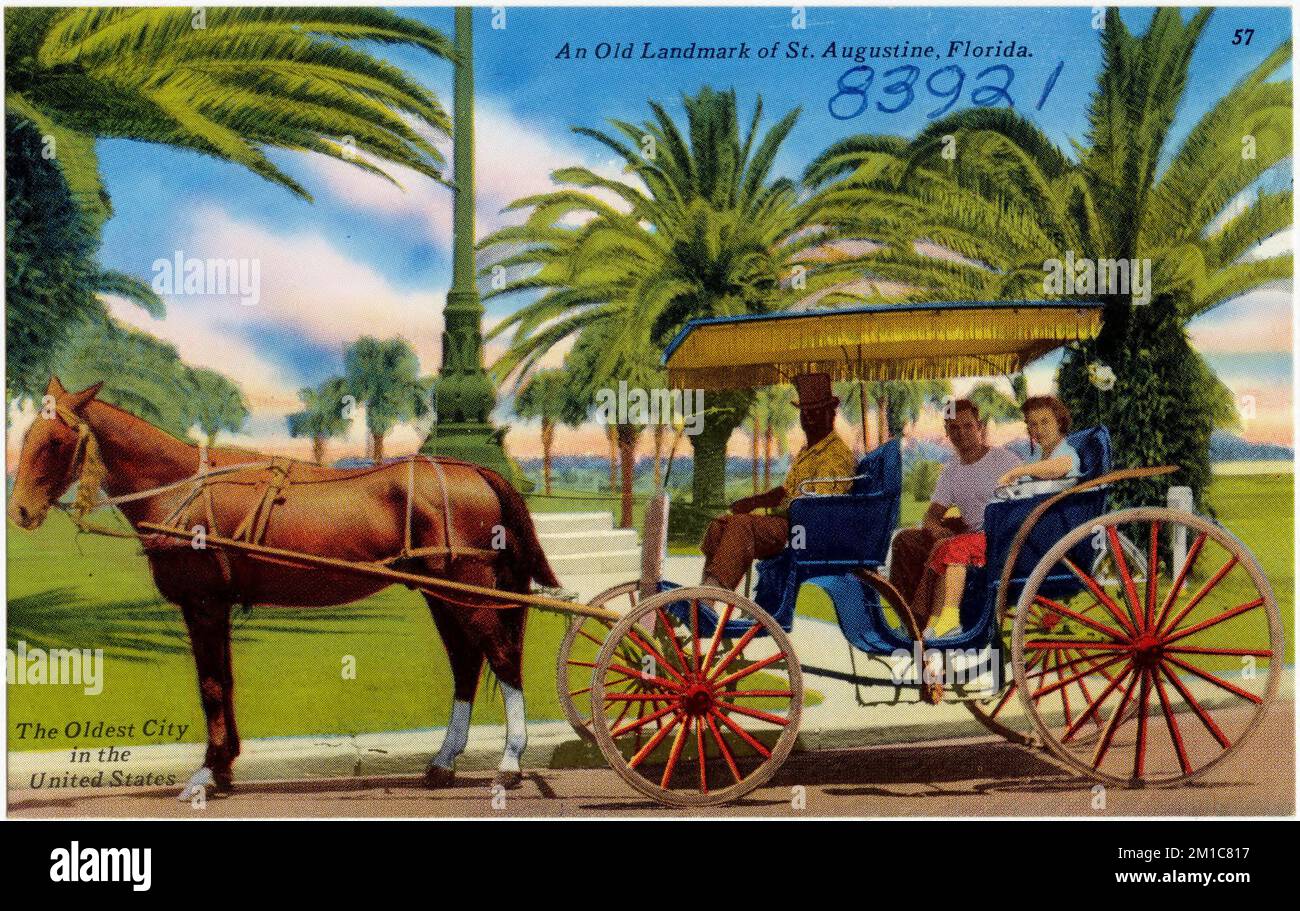 An old landmark of St. Augustine, Florida, the oldest city in the ...