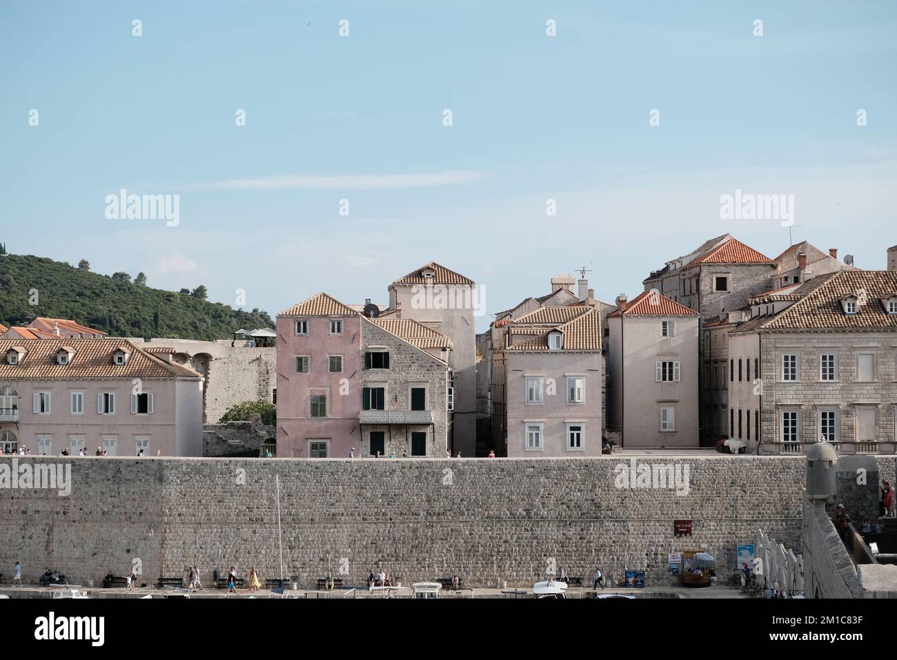 dubrovnik croatia old town red tile roofs beautiful history Stock Photo ...