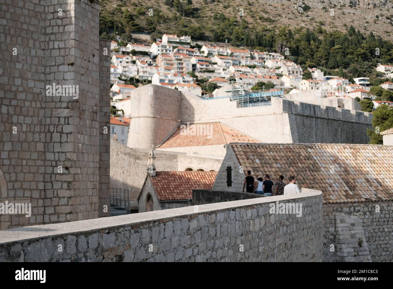 dubrovnik croatia old town red tile roofs beautiful history Stock Photo ...