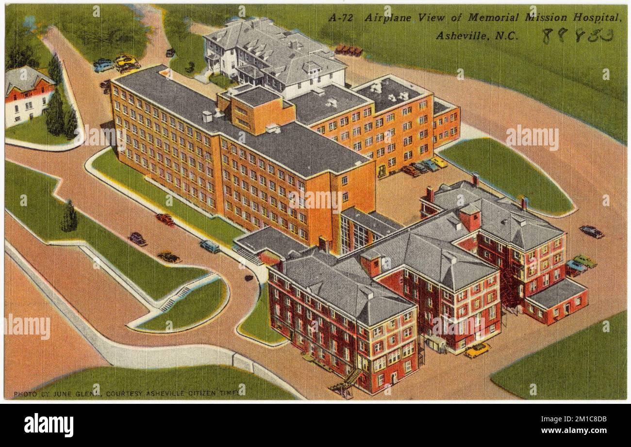 A-72. Airplane view of Memorial Mission Hospital, Asheville, N. C ...