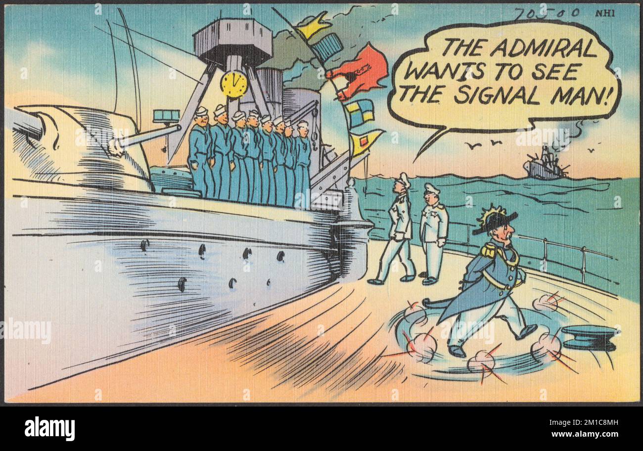 The admiral wants to see the signal man , Military personnel, Signals ...