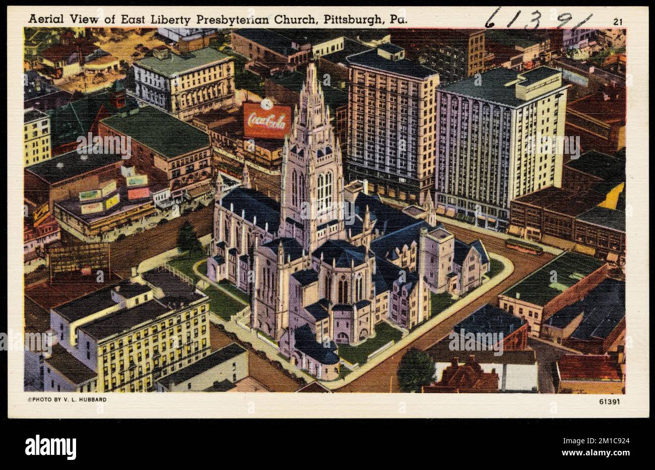 Aerial view of East Liberty Presbyterian Church, Pittsburgh, Pa ...