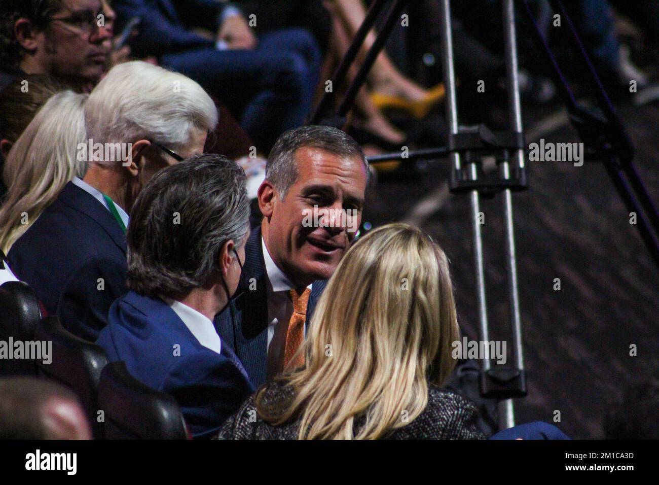 LA Mayor Eric Garcetti, Governor Gavin Newsom, and First Partner ...