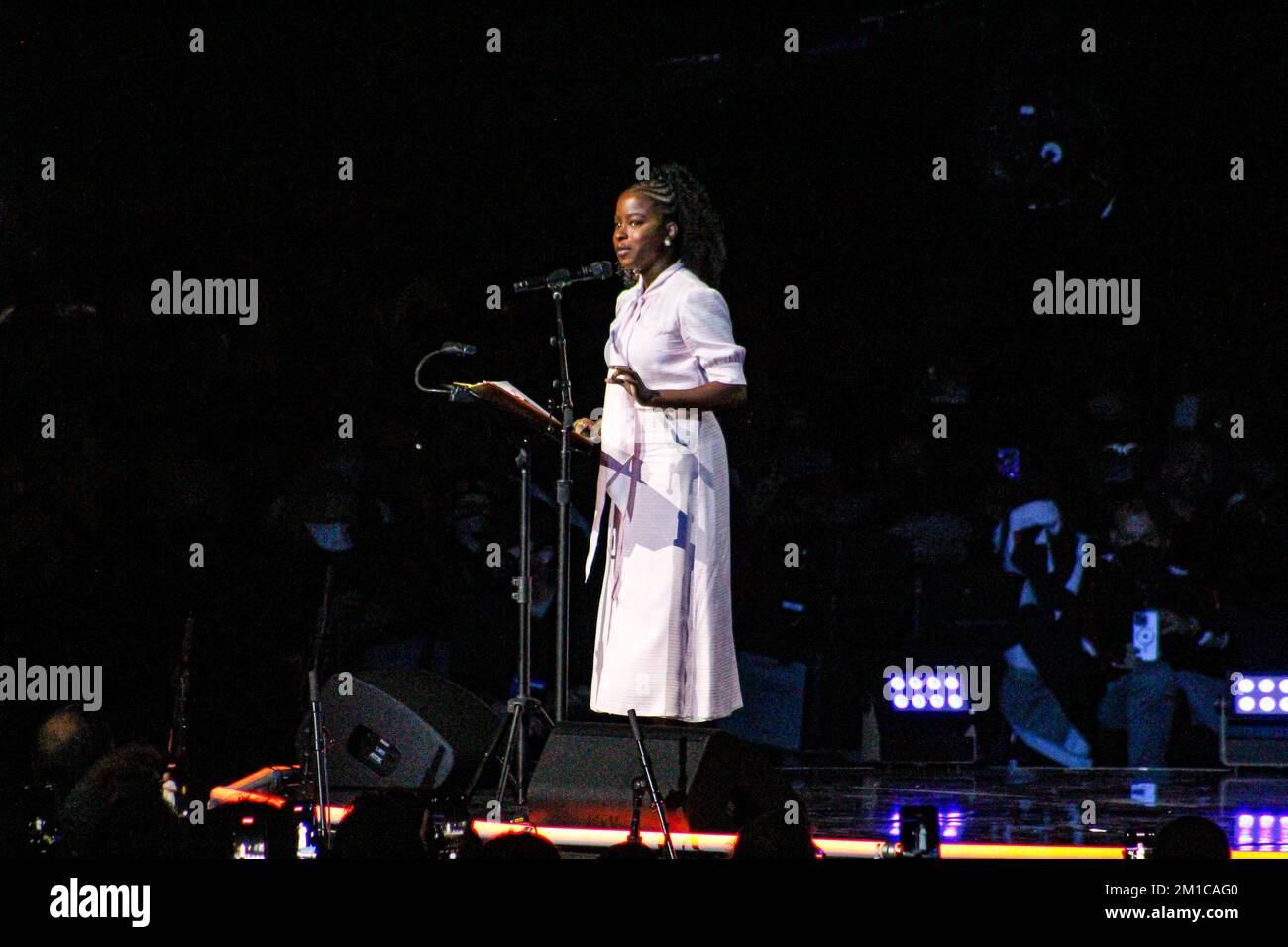 Amanda Gorman recites a poem at the Inauguration of the 43rd Mayor of ...
