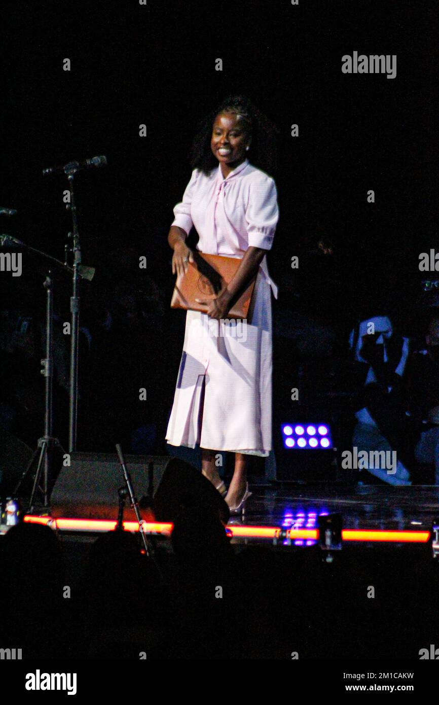 Amanda Gorman recites a poem at the Inauguration of the 43rd Mayor of ...