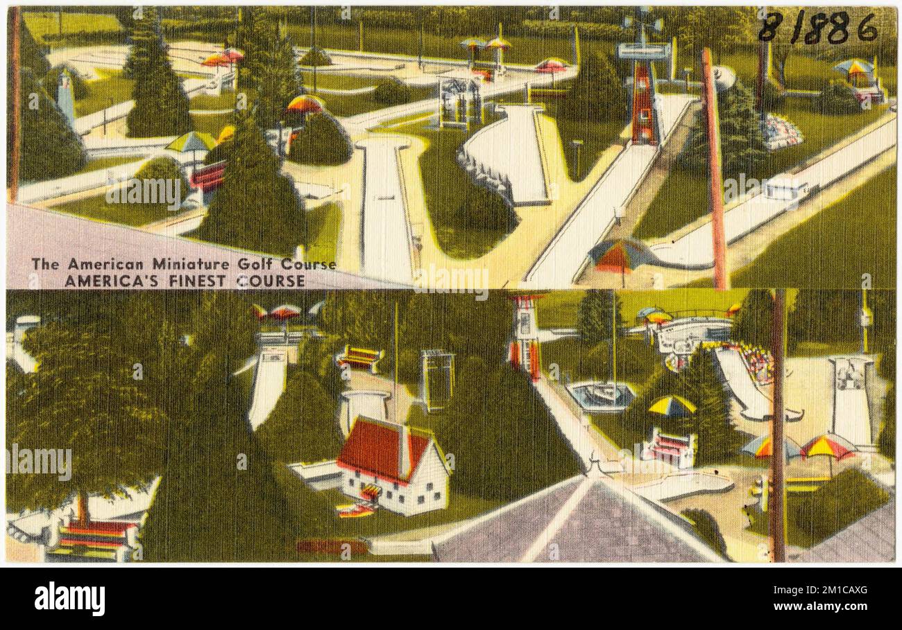 The American Miniature Golf Course, America's finest course , Tichnor ...
