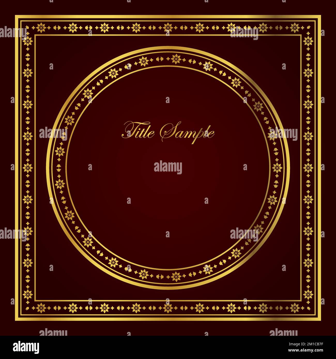 Luxury golden square and round frame set Stock Vector Image & Art - Alamy