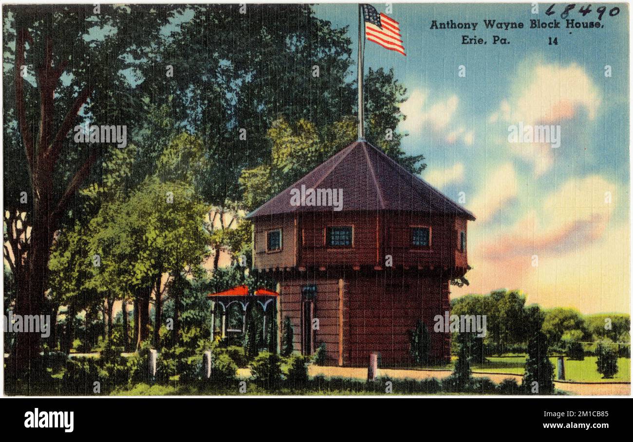 Anthony Wayne block house, Erie, PA. , Historic buildings, Houses ...