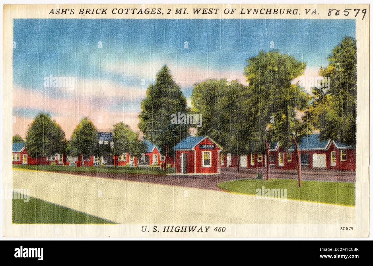 Ash's Brick Cottages, 2 mi. west of Lynchburg, VA., U.S. Highway 460 ...