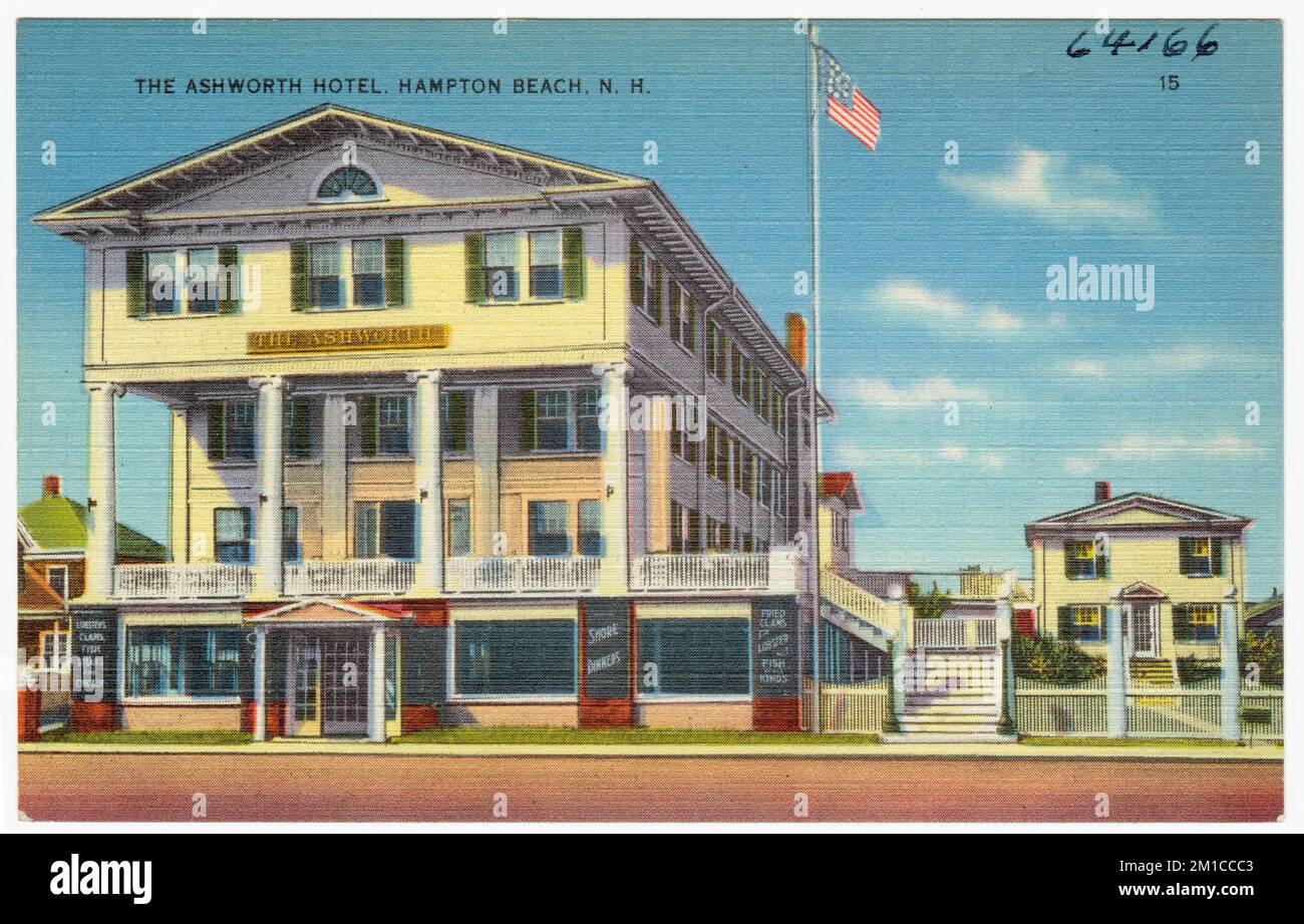 The Ashworth Hotel, Hampton Beach, N.H. , Hotels, Tichnor Brothers ...
