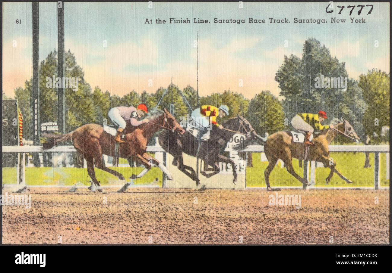 At the finish line, Saratoga Race Track, Saratoga, New York , Sports ...