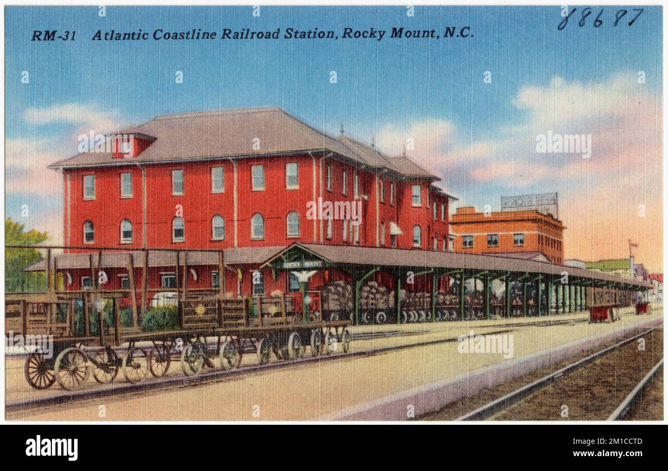 Atlantic Coastline Railroad Station, Rocky Mount, N.C. , Railroad ...