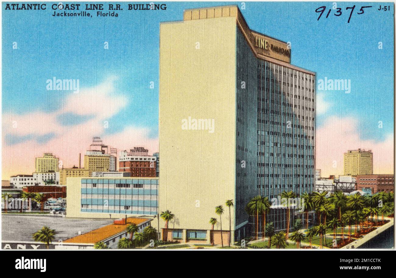 Atlantic Coast Line R.R. Building, Jacksonville, Florida , Tichnor ...
