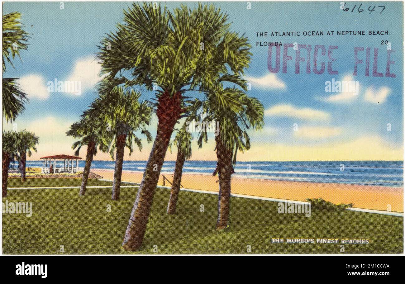 The Atlantic Ocean at Neptune Beach, Florida, the world's finest ...