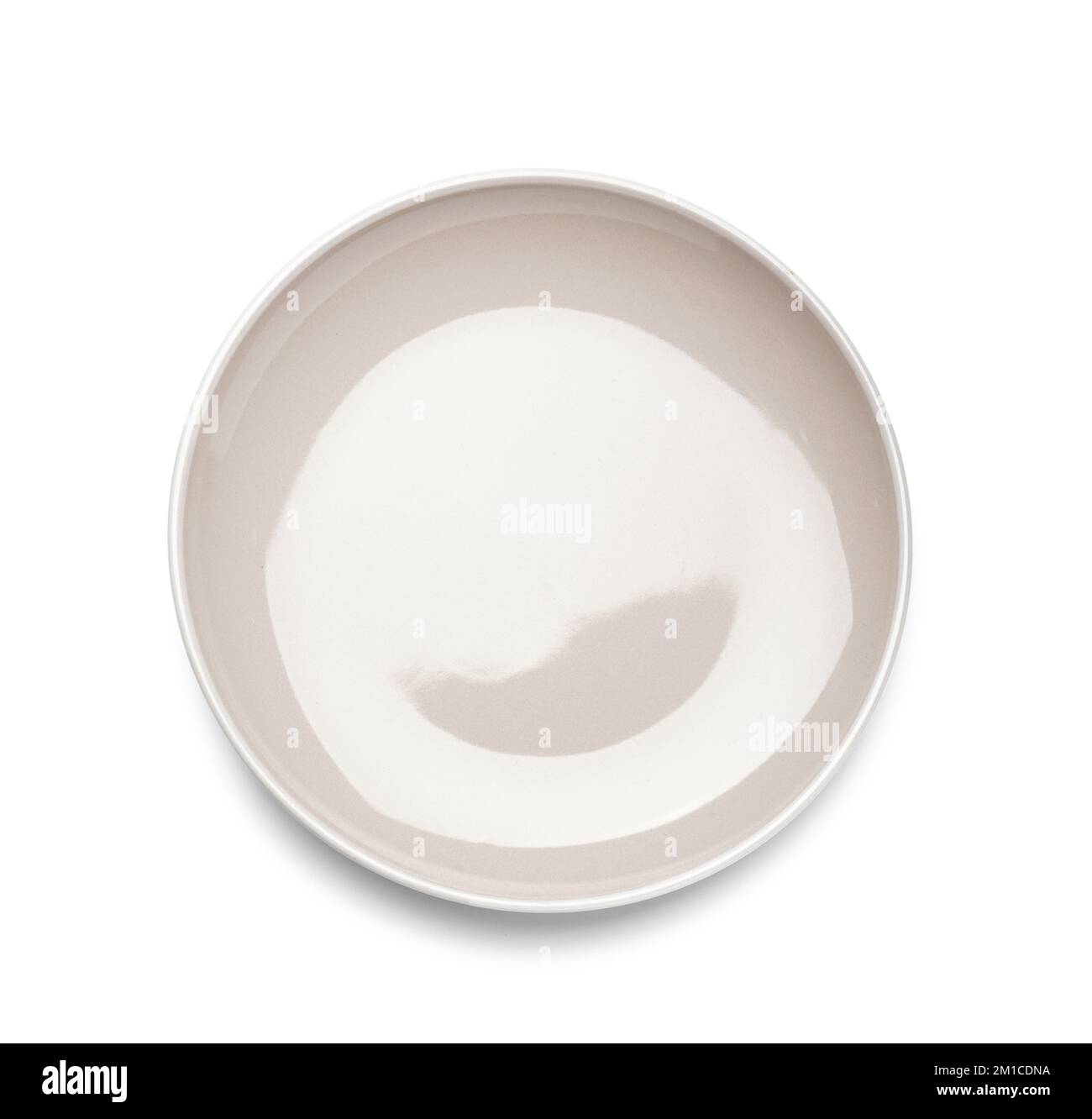Stylish ceramic plate isolated on white background Stock Photo - Alamy