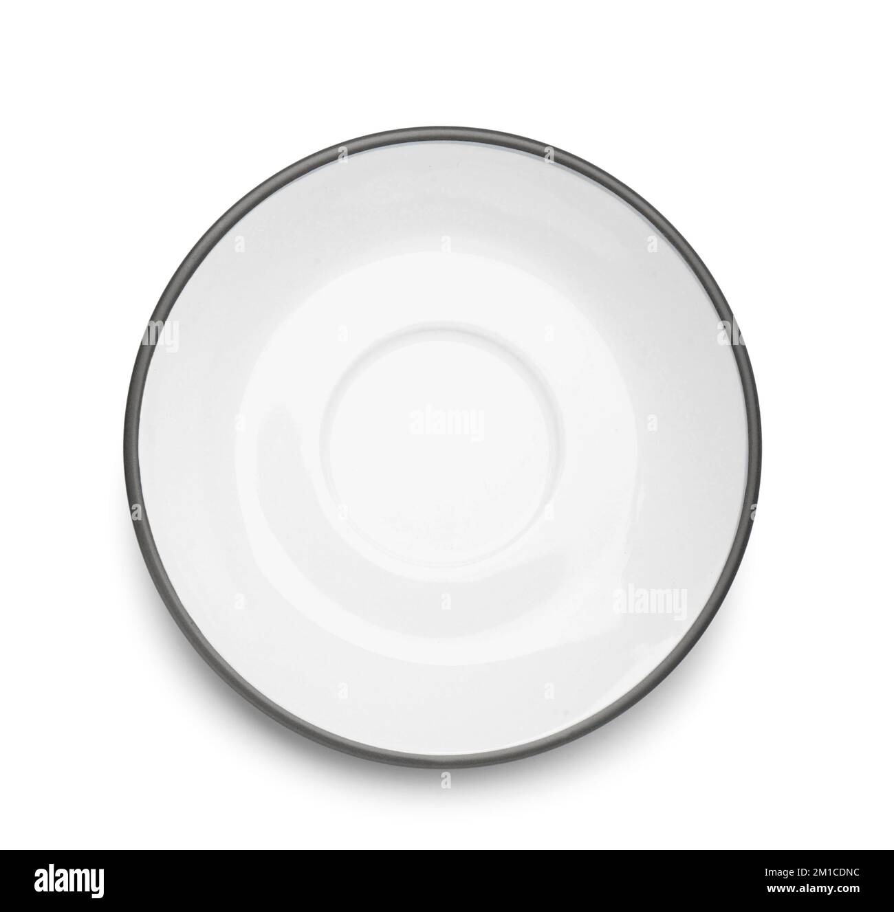 Empty plate isolated on white background Stock Photo - Alamy