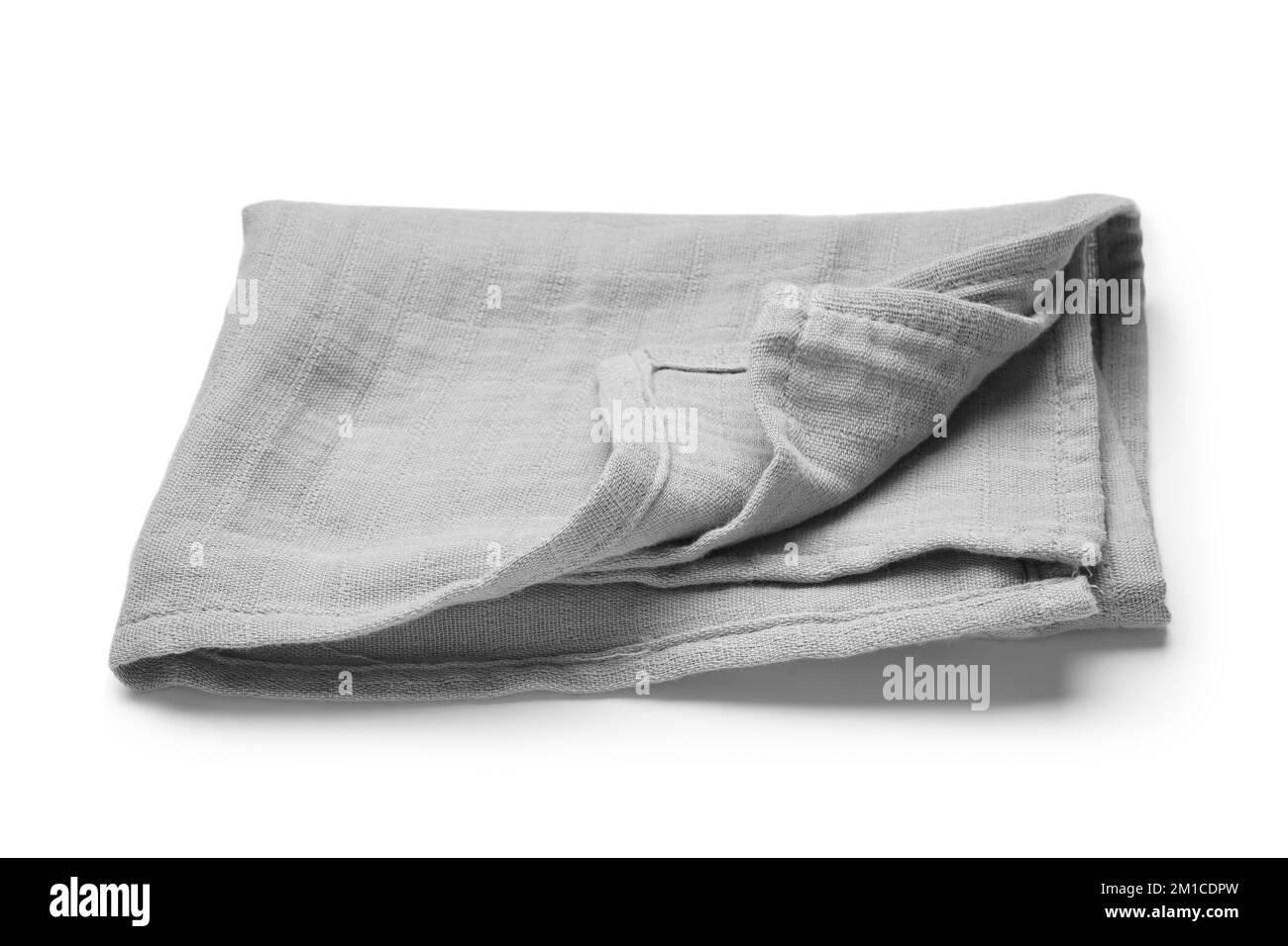 Napkin isolated on white Black and White Stock Photos & Images - Alamy
