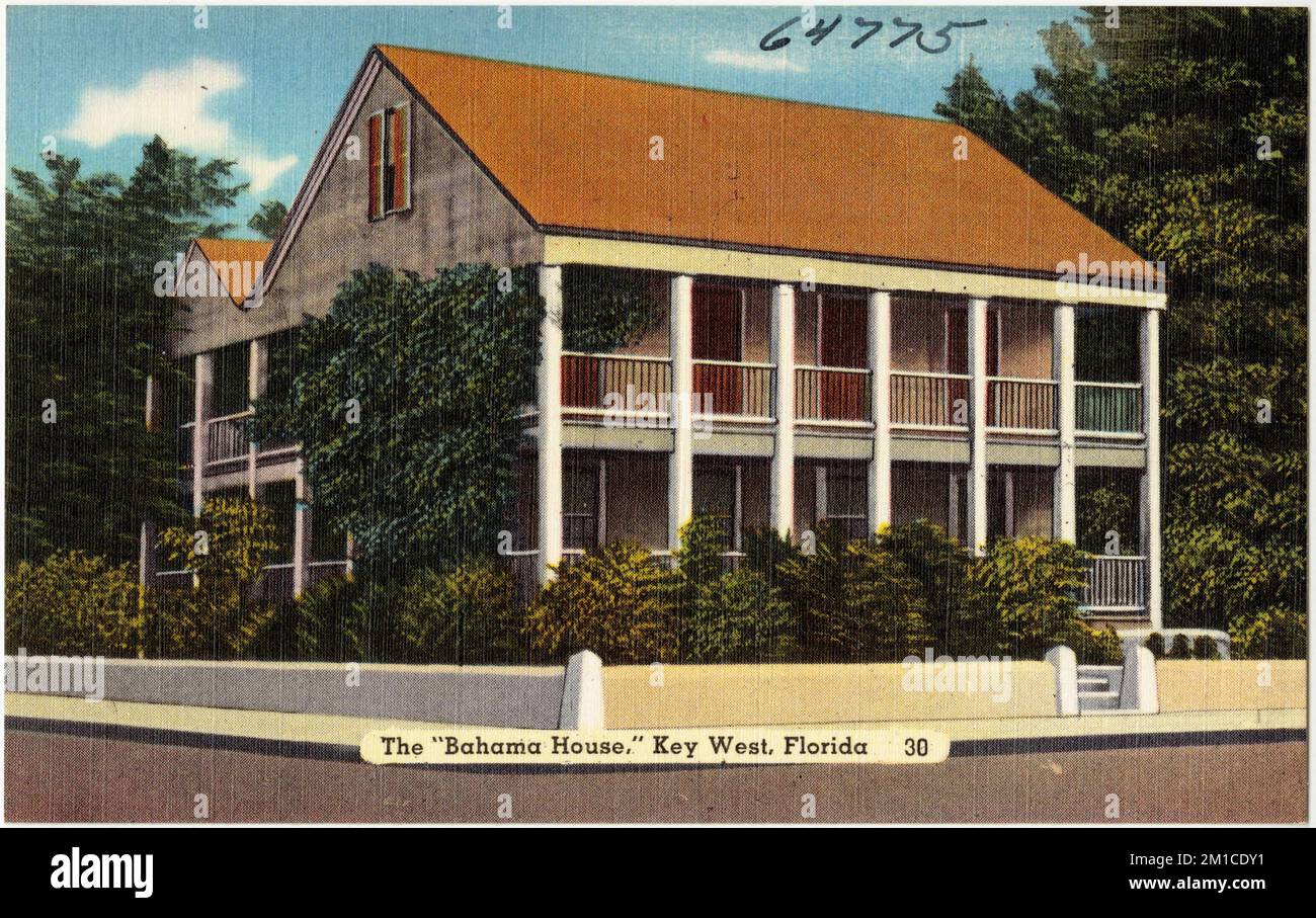 The 'Bahama House,' Key West, Florida , Houses, Tichnor Brothers ...