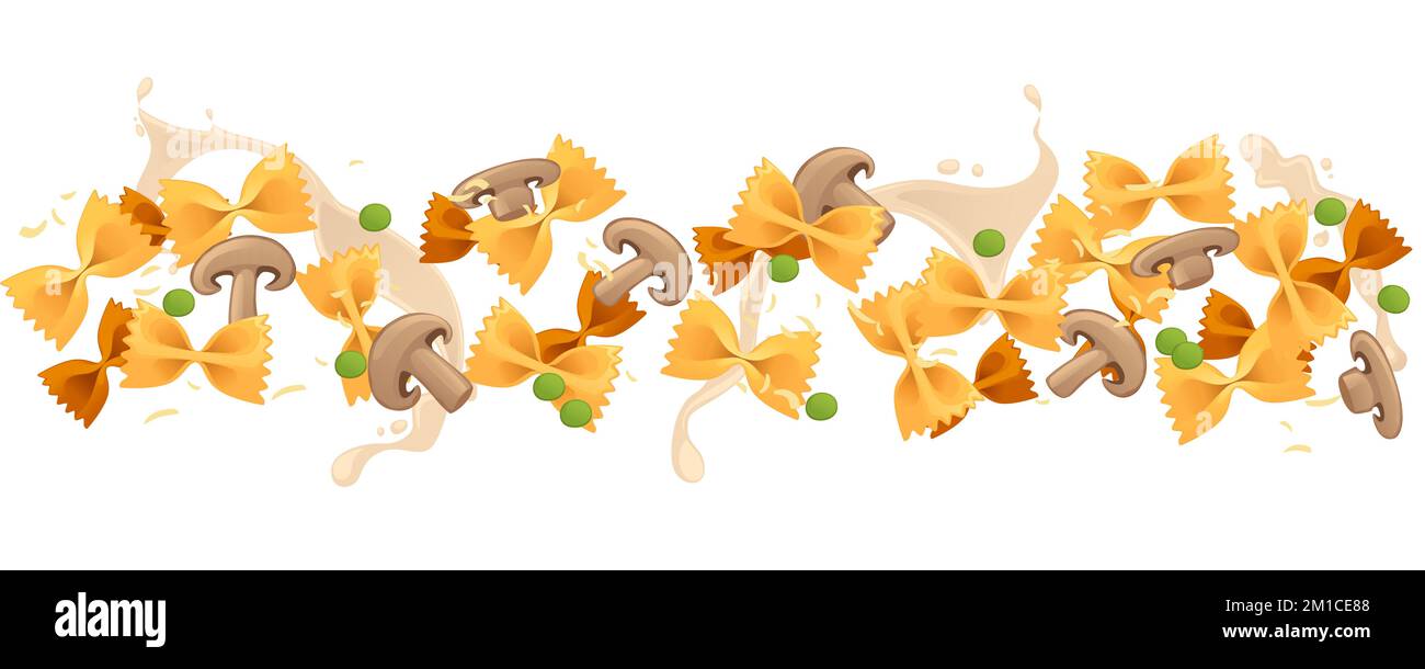 Ready for eat dish italian pasta farfalle cuisine staples with sauce ...
