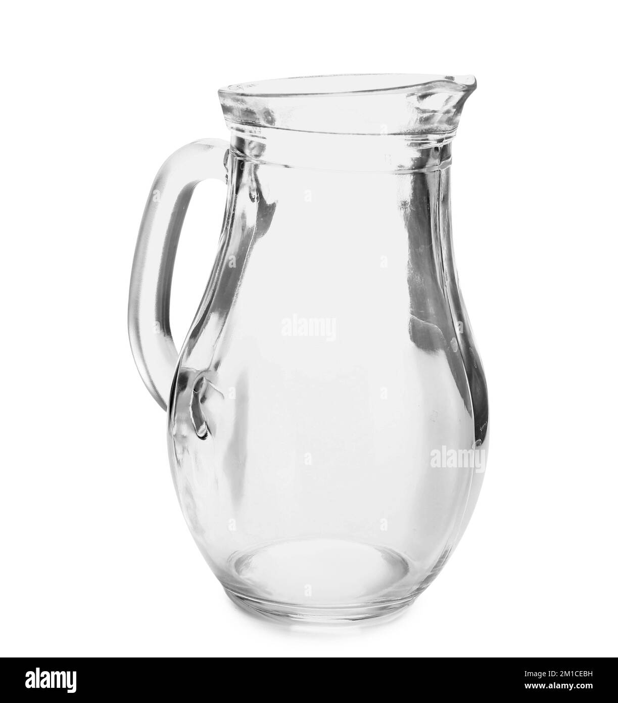 Glass jug isolated on white background Stock Photo - Alamy