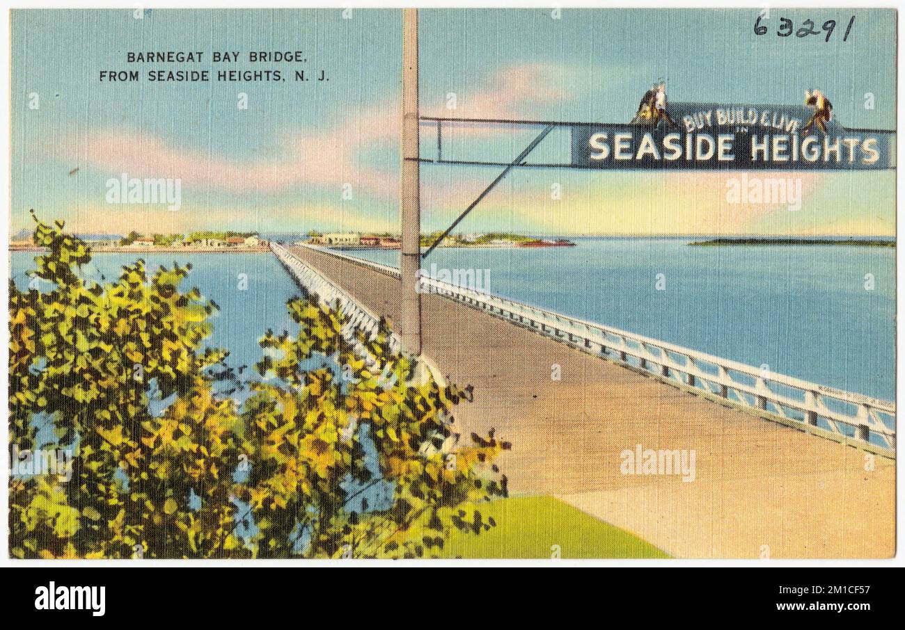 Barnegat Bay Bridge from Seaside Heights, N. J. , Bridges, Seas ...