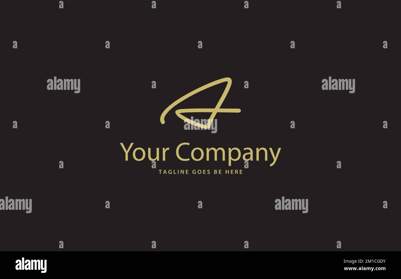 Brand logo letter icon and simple elegant flat symbol logo design ...