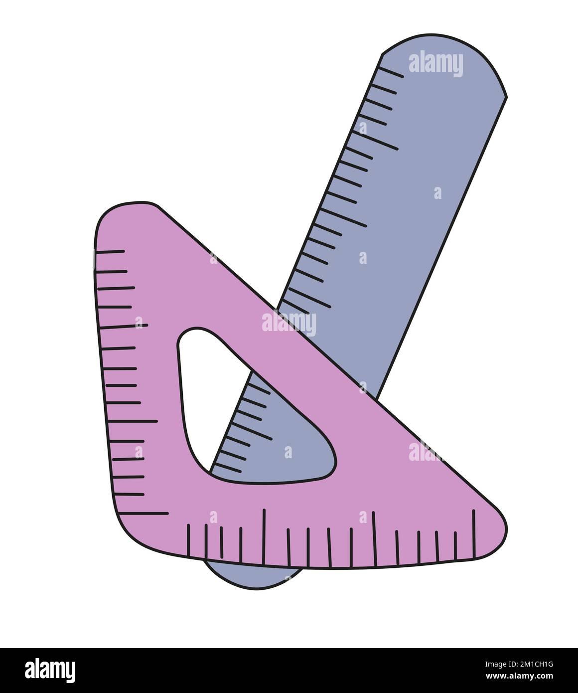 Illustration school supplies doodles hi-res stock photography and ...