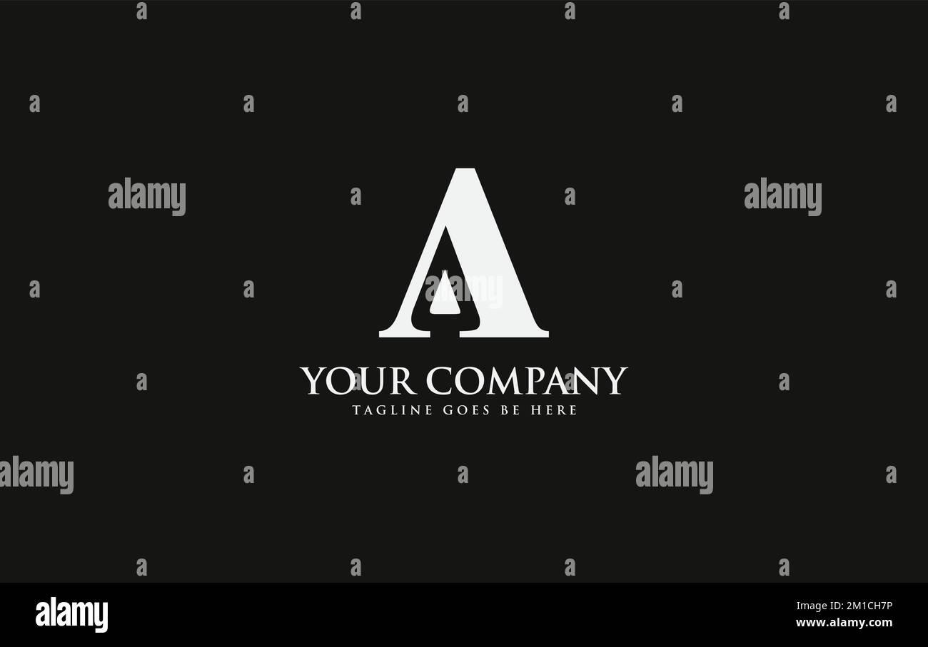 Letter a brand logo design tutorial hi-res stock photography and images ...