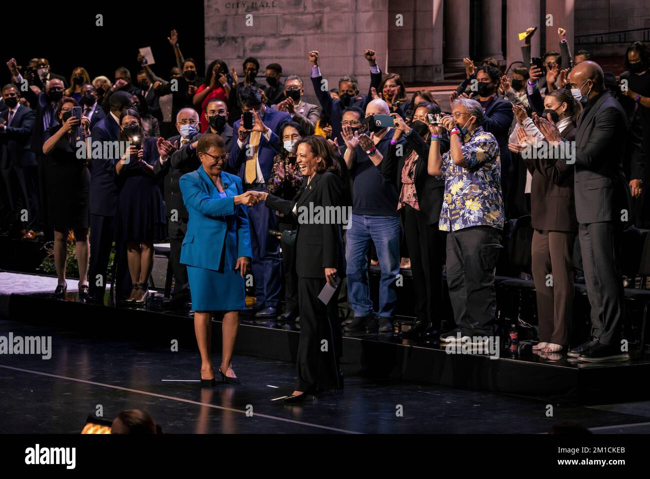 Inaugural ceremonies for the newly elected Mayor of Los Angeles, Karen ...