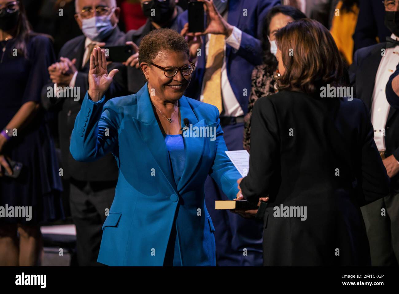Inaugural ceremonies for the newly elected Mayor of Los Angeles, Karen ...