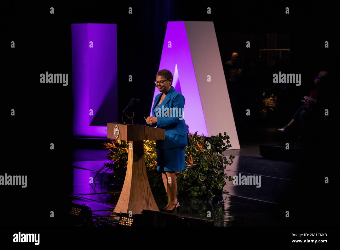 Inaugural ceremonies for the newly elected Mayor of Los Angeles, Karen ...