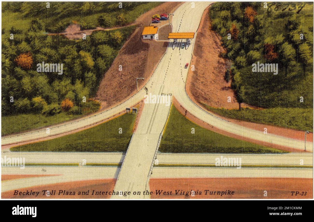 Beckley Toll Plaza and Interchange on the West Virginia Turnpike ...