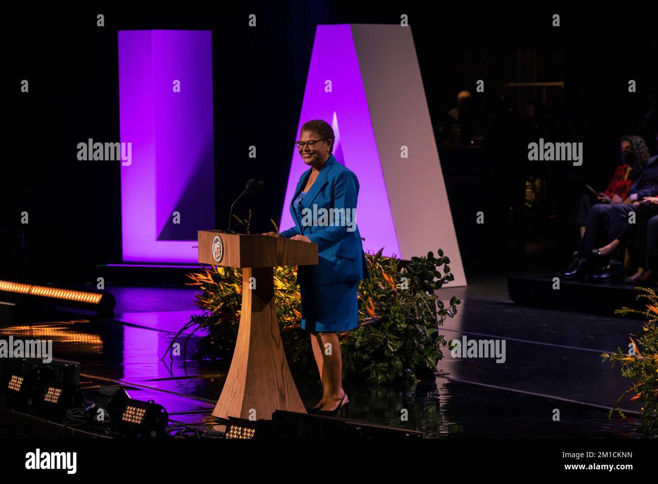 Inaugural ceremonies for the newly elected Mayor of Los Angeles, Karen ...