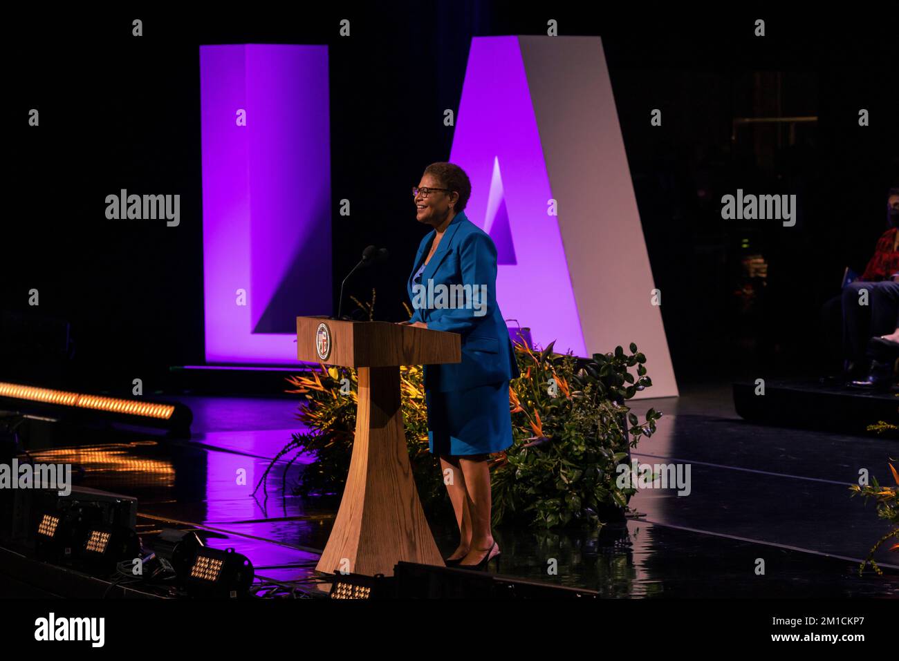 Inaugural ceremonies for the newly elected Mayor of Los Angeles, Karen ...