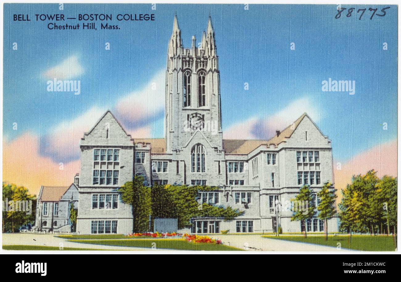 Bell Tower -- Boston College. Chestnut Hill, Mass. , Universities ...