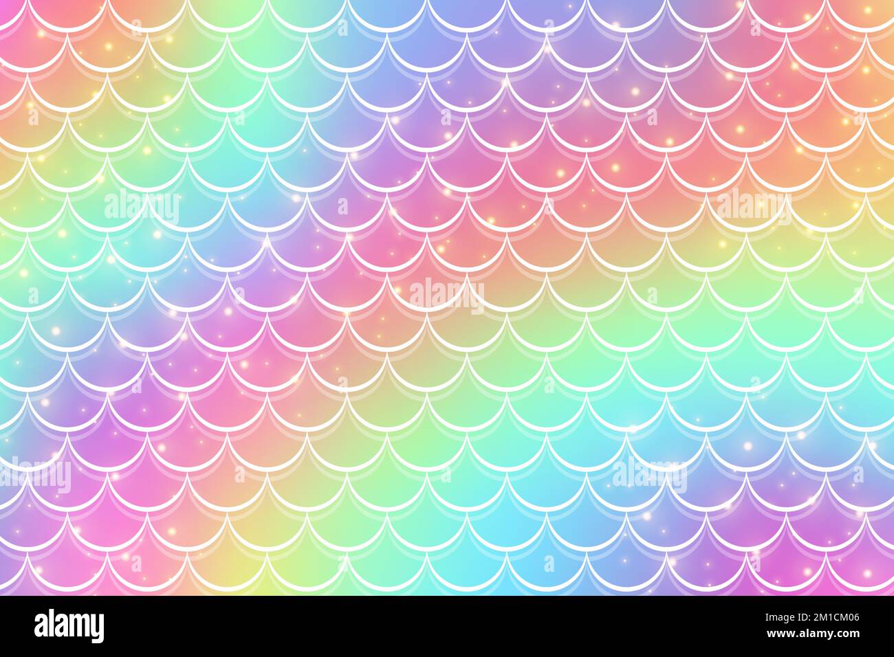 Mermaid rainbow background in fantasy style with scales. Unicorn ...