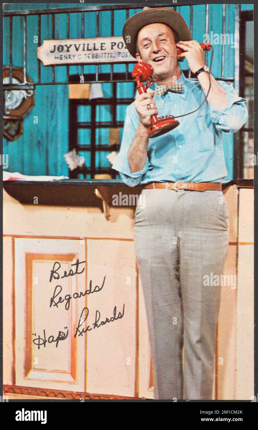 Best regards, 'Hap' Richards , Actors, Telephones, Tichnor Brothers ...