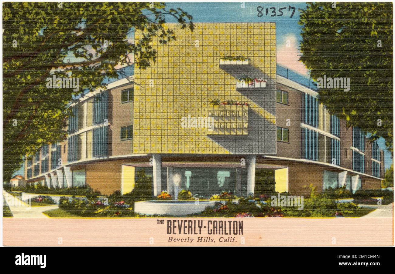 The Beverly-Carlton, Beverly Hills, Calif. , Houses, Tichnor Brothers ...